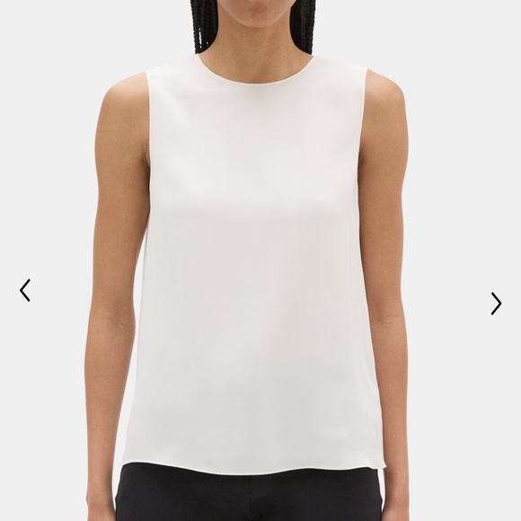 Theory | Tops | Theory Shell Top In Ivory Color Size M | Poshmark